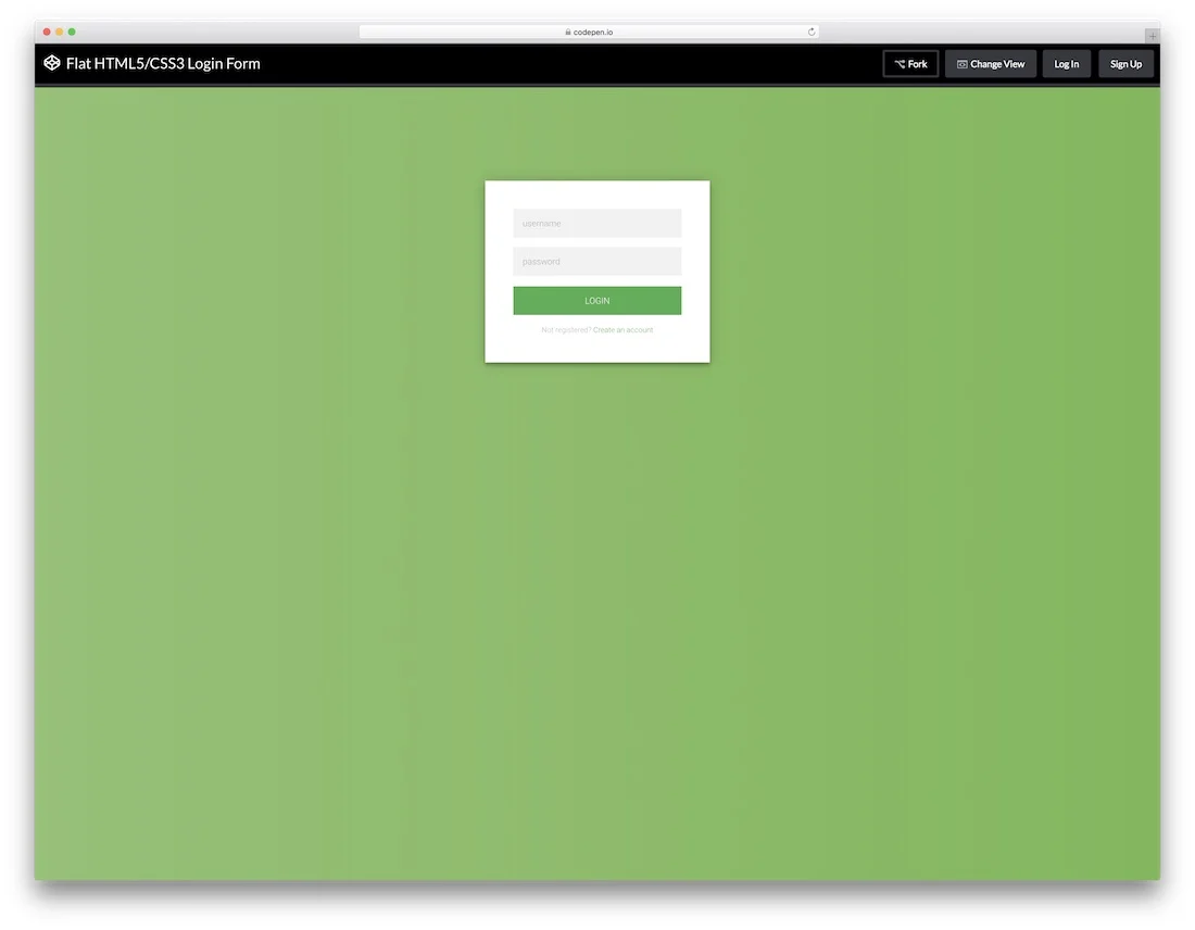 30 Formulários de Login HTML5 e CSS3 Gratuitos
