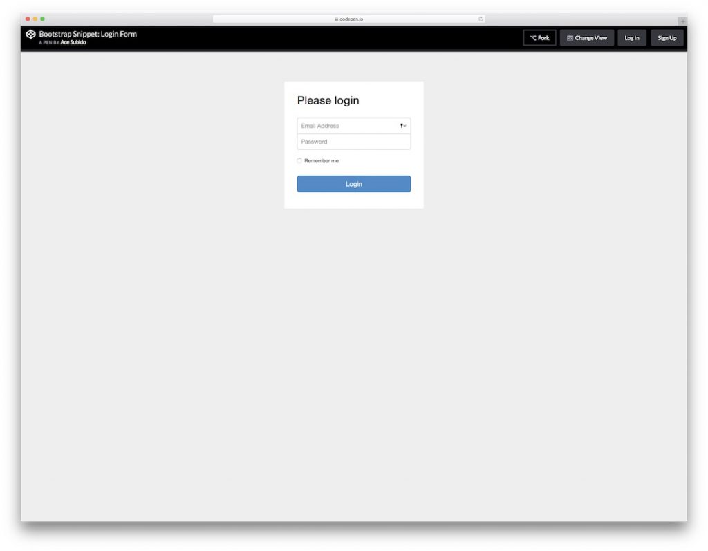30 Formulários de Login HTML5 e CSS3 Gratuitos