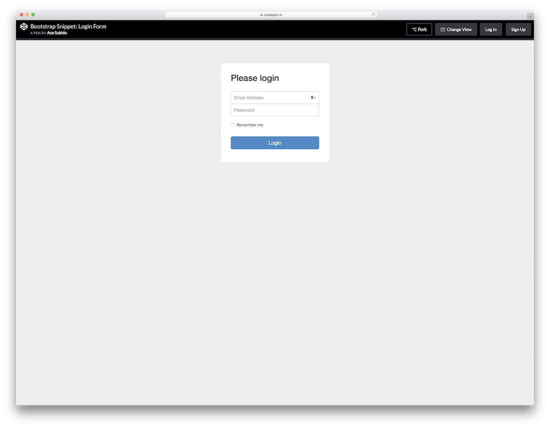 30 Formulários de Login HTML5 e CSS3 Gratuitos