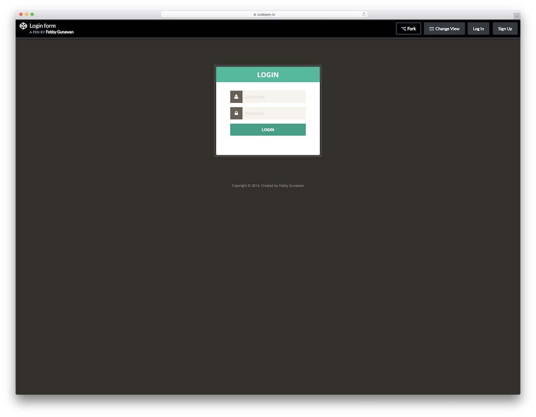 30 Formulários de Login HTML5 e CSS3 Gratuitos
