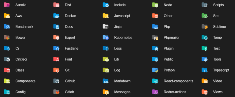 Pacotes de Ícones Para Visual Studio Code